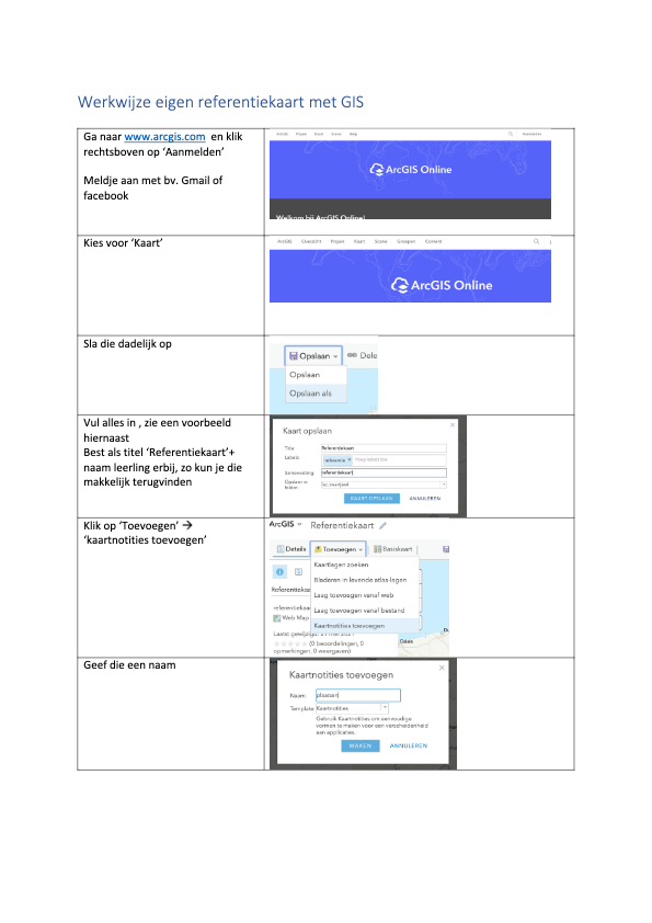 Werkwijze eigen referentiekaart met GIS-2 | Event Registraties KOV
